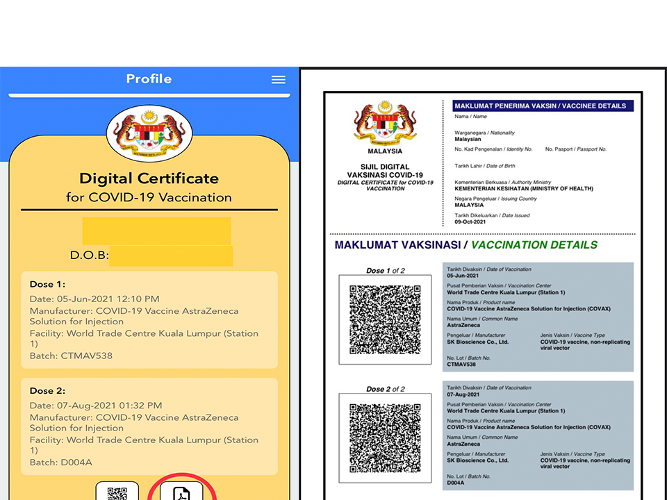 How To Download Print Covid 19 Vaccination Certificate MySejahtera How To Download Print Covid 19 Vaccination Certificate MySejahtera