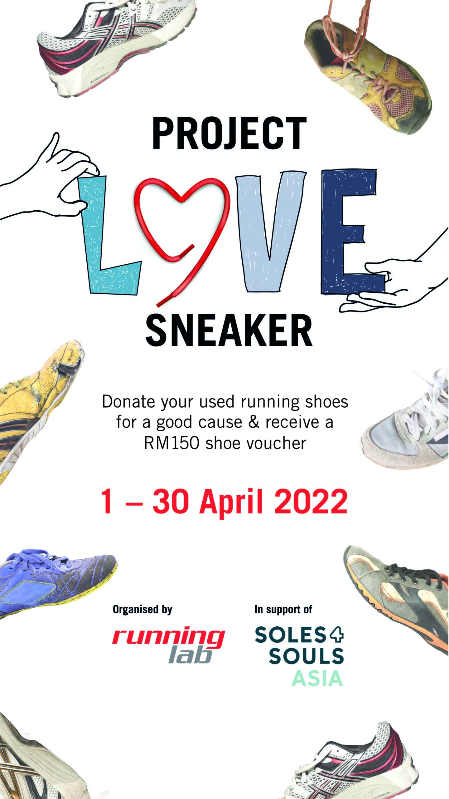 Running Lab Shoe Donation Drive: Project Love Sneaker