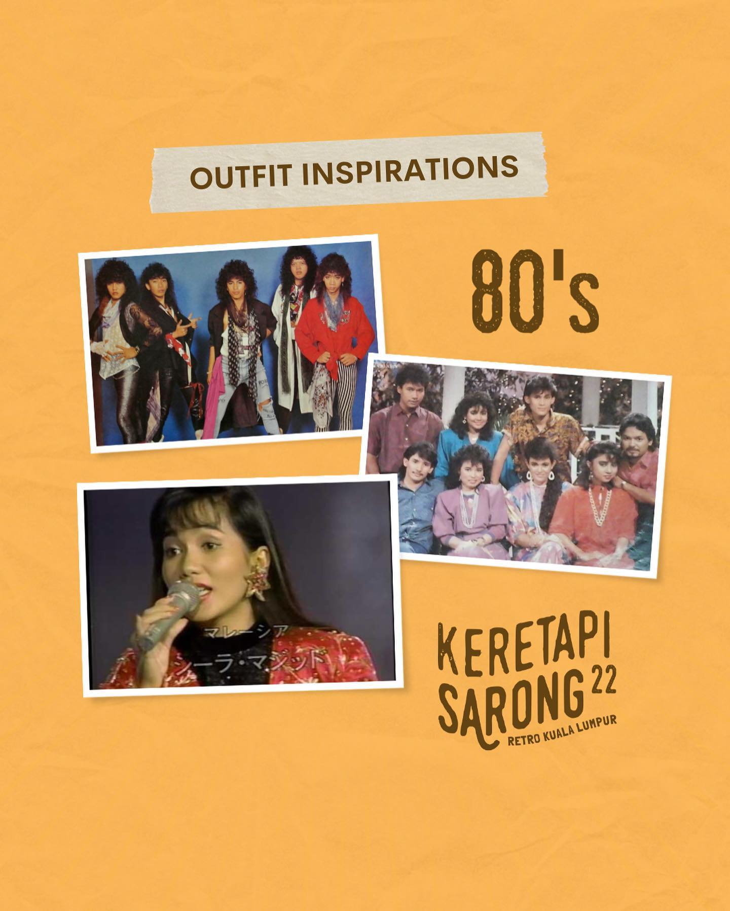 Keretapi Sarong 2022 Theme: Retro KL Outfit Ideas