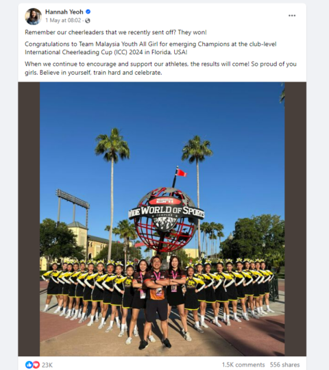 Malaysia Won Gold @ ICU World Cheerleading Championship 2024