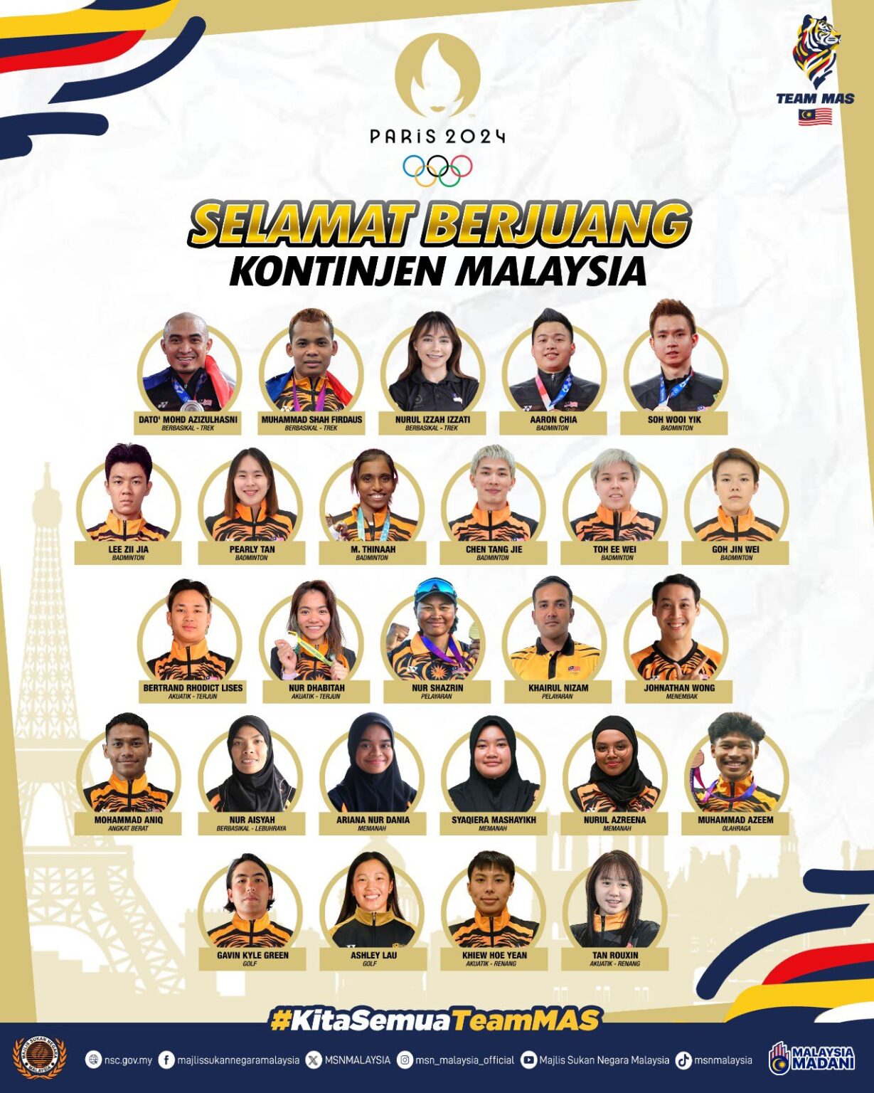 Paris 2024 Olympics: Introducing 10 Talented Malaysian Sportswomen