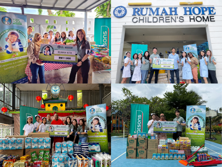 Rohto-Mentholatum Donated RM135K To 10 Charity Homes Across Malaysia