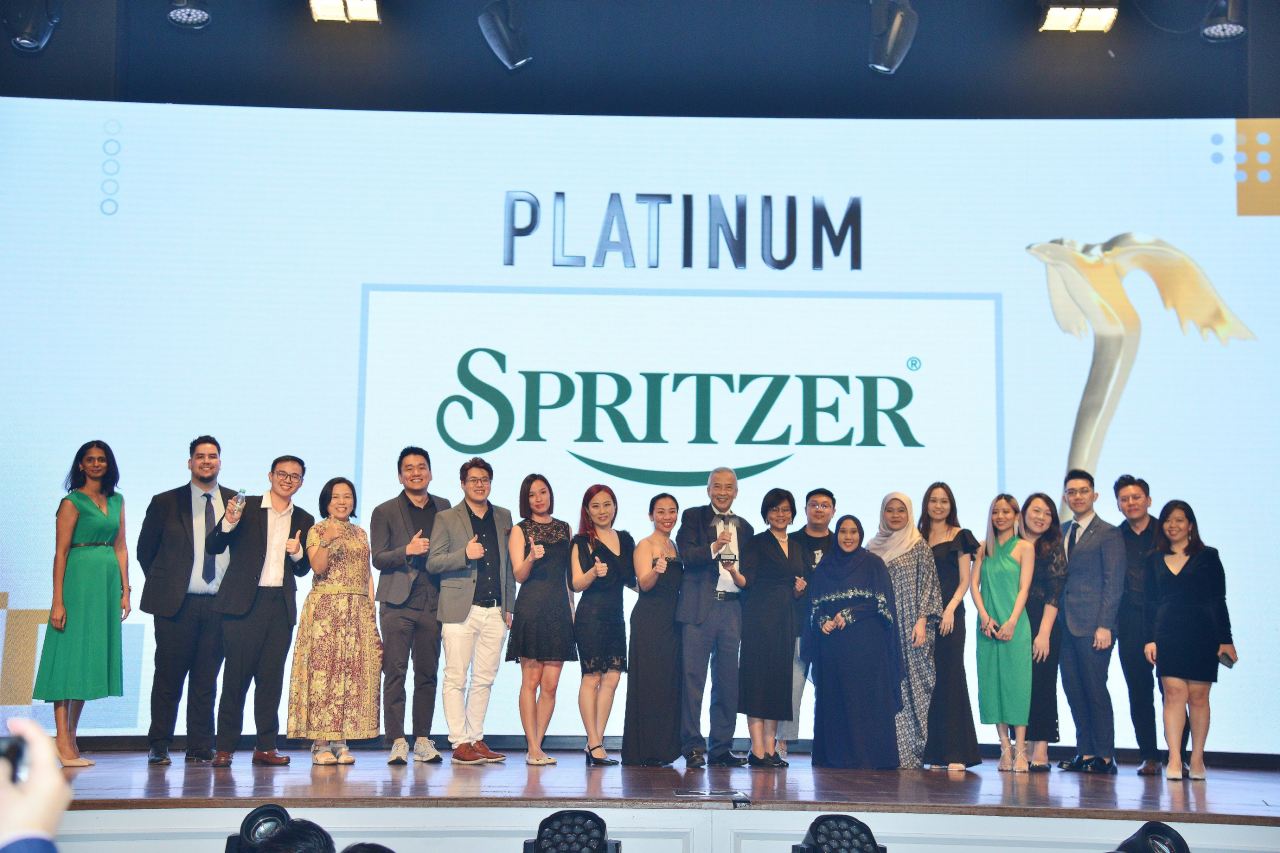 Spritzer Strikes Platinum: Malaysia’s No.1 Mineral Water Wins Big!